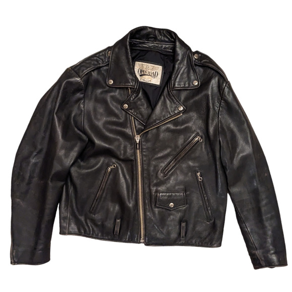 Wilsons Leather | Jackets & Coats | Vintage Open Road For Wilsons Black ...